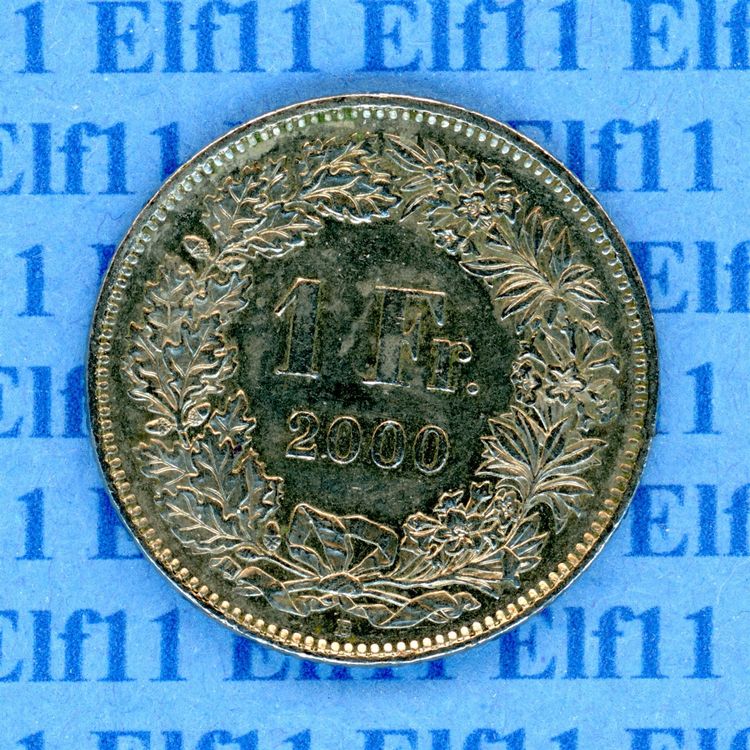 CHF___1.00 2000 vz 1 Franken (Gebraucht) in Widnau für CHF 7 – mit Lieferung auf Ricardo kaufen