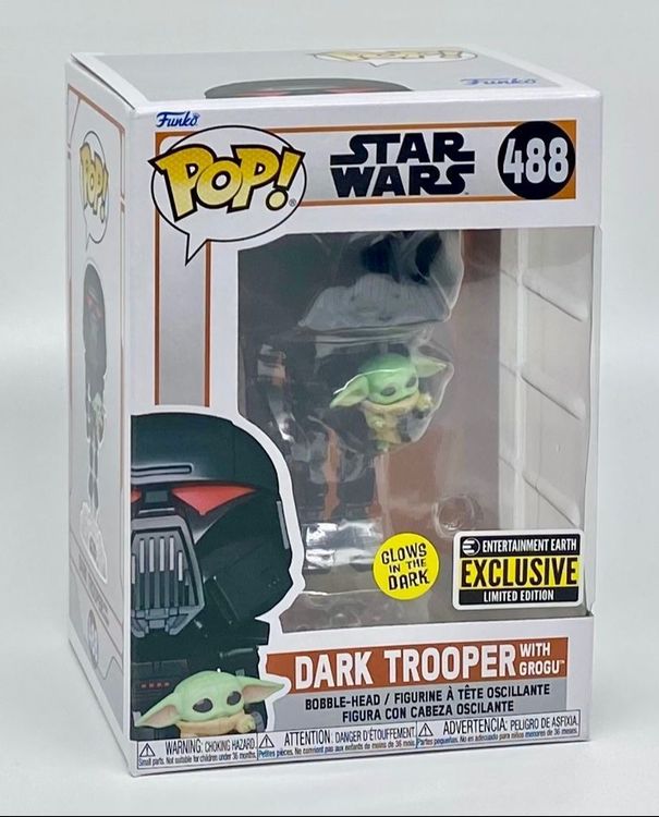 Funko Pop! Star Wars, Dark Trooper w. Grogu GITD, Excl. | Kaufen auf Ricardo