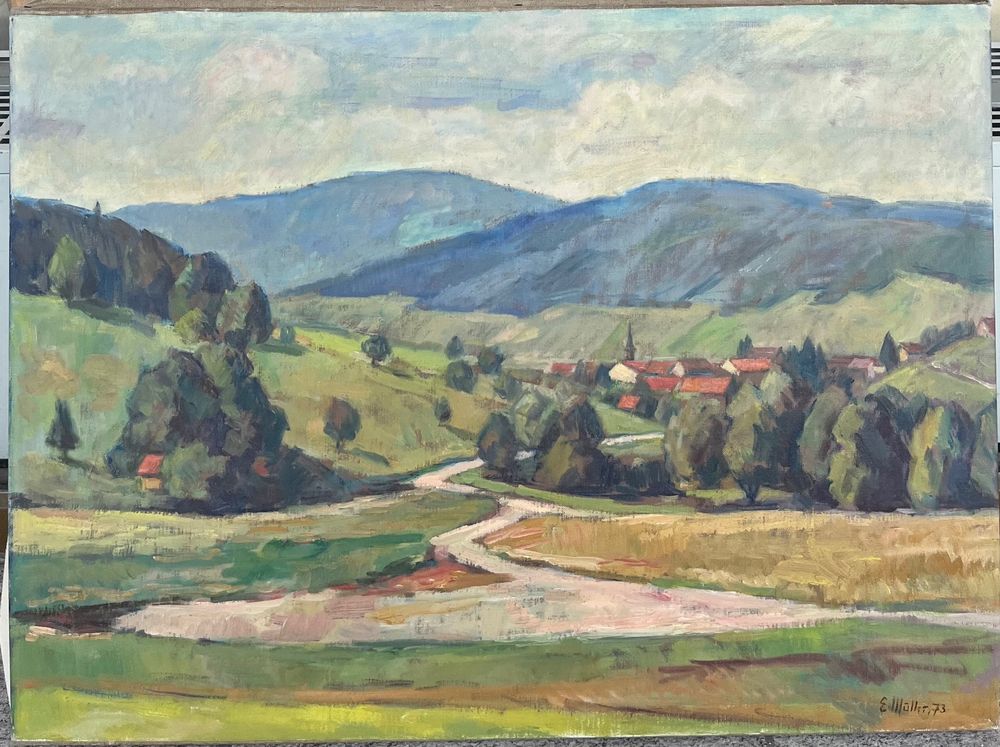 Ernst Müller-Göls (1902-2001)Grosse Landschaft Gemälde | Kaufen auf Ricardo