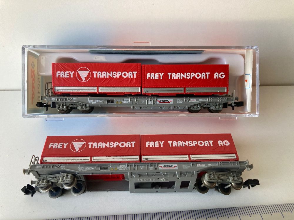 Roco Spur N 25216 Containertragwagen Frey Transport AG SBB (Gebraucht ...