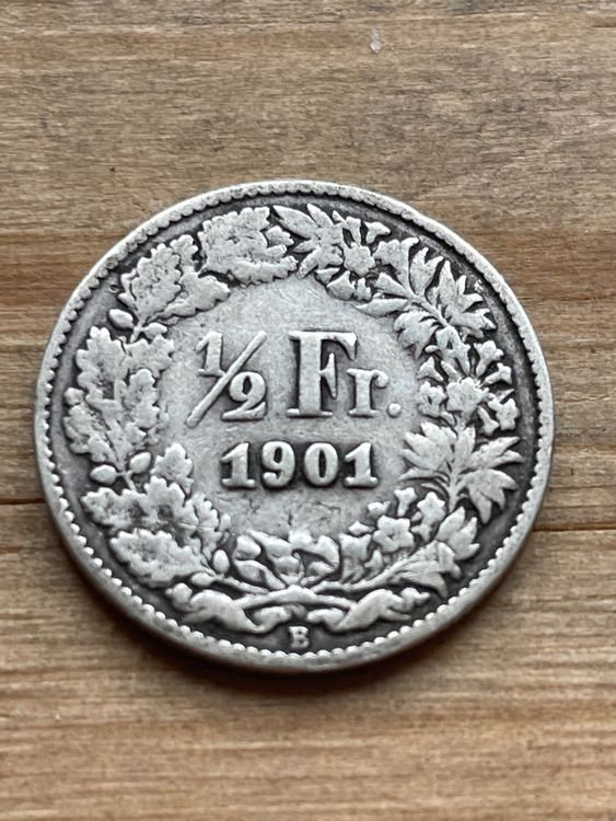 Monnaie Suisse 🇨🇭 1901 1/2 fr (D'occasion) à Bussigny pour CHF 10 – avec livraison | Acheter sur ...