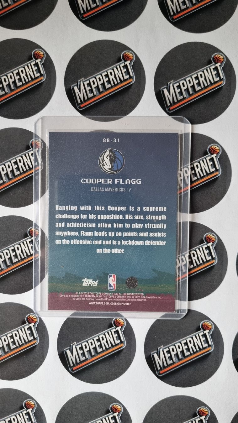 Cooper Flagg 8-Bit Ballers Topps Karte Rookie RC (Neu (gemäss ...