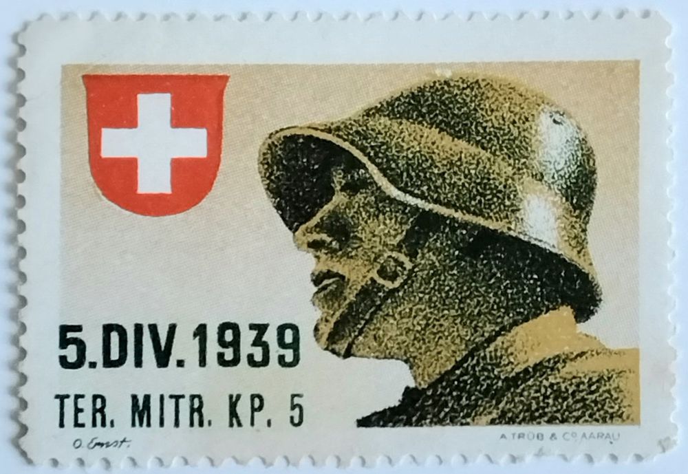 Soldatenmarke 2.WK, Territorial Mitrailleur Kp 5, Wi Ter 55 (Gebraucht ...