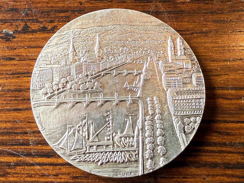 Zürich Medaille 1883, Krupp, GL900, Stadtansicht, Top Zus... (Gebraucht) in Aesch ZH für CHF 23. ...