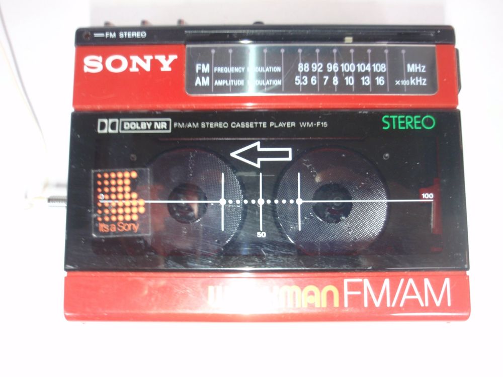 Walkman Sony WM - F 15 , mit Lautsprecher Sony SRS - 20 (Defekt) in ...