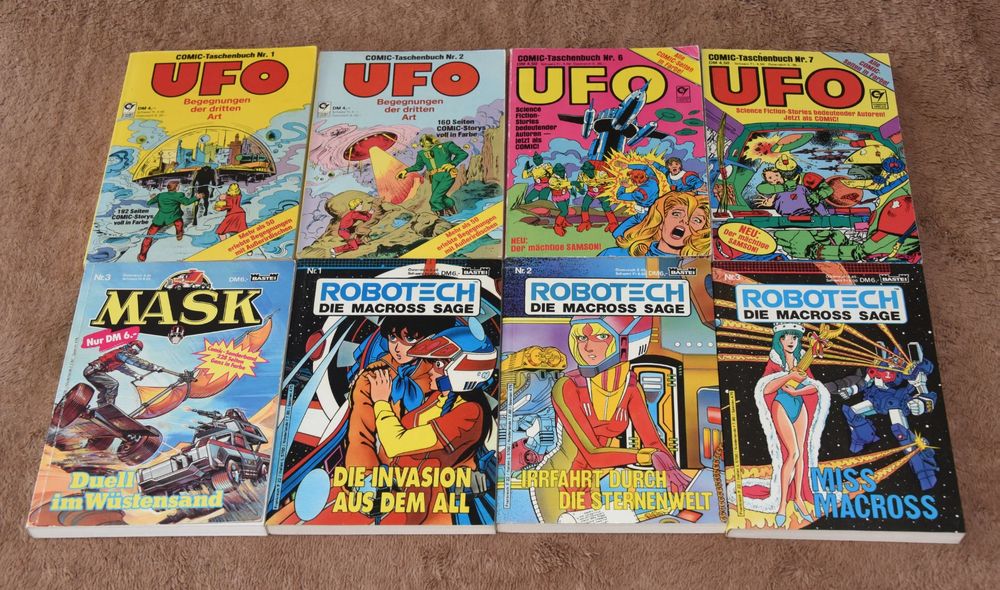 8 x SCIENCE FICTION TB… UFO, ROBOTECH, MASK 1.Aufl. 1978/90 | Kaufen ...