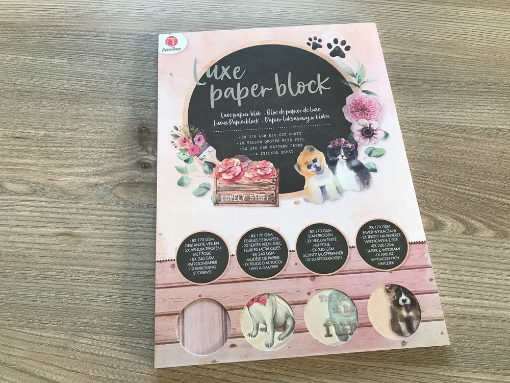 Bastel Papier, Luxe Paper Block, Design Block, LOVELY (Neuf avec emballage d'origine) à Opfikon ...