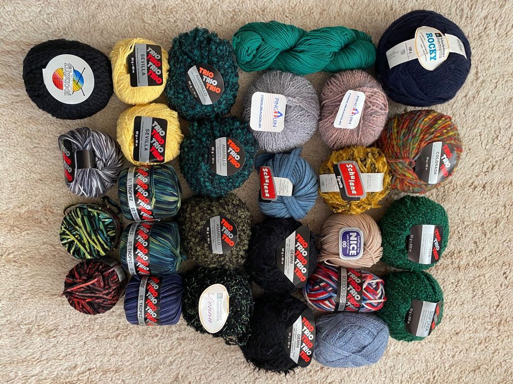 1,5 kg neue Wolle Trio, Schachenmayr, Schulana, Schaffhauser (Neu ...