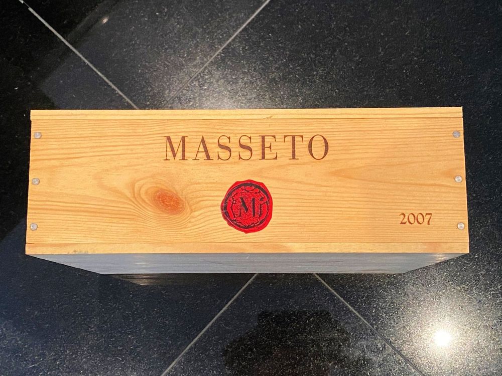 Masseto 2007 in 3er original Holzkisten (Neu (gemäss Beschreibung)) in ...