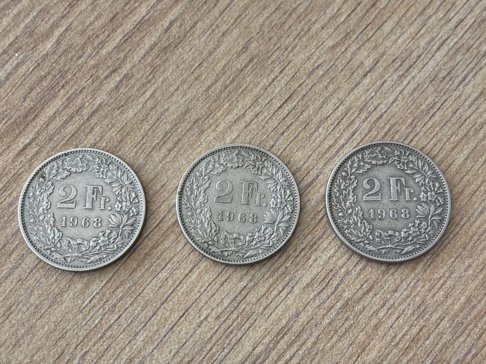 2 Franken 1968 (Gebraucht) in Allschwil für CHF 25 – mit Lieferung auf Ricardo kaufen