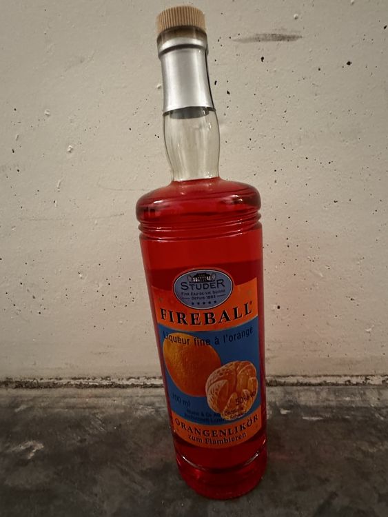 Orangenlikör Studer's Fireball 70cl Likör (Neu und originalverpackt) in ...
