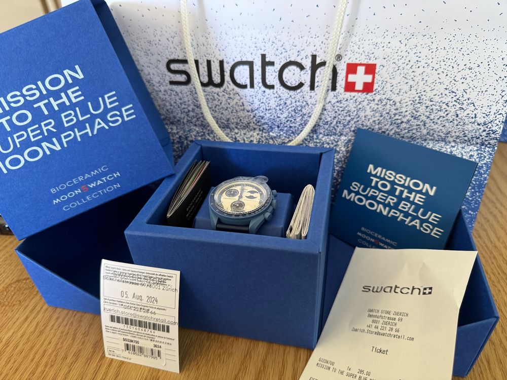 Moonswatch - The Super Blue Moonphase | Kaufen auf Ricardo