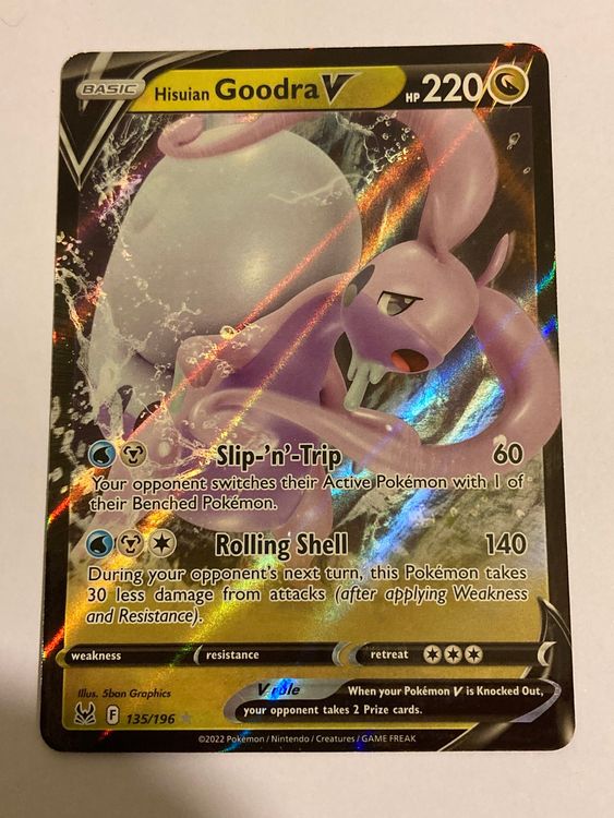 Pokemon LOST ORIGIN Hisuian Goodra V 135 / 196 🇬🇧 EN (Neu (gemäss ...