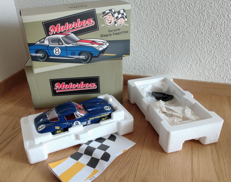 Exoto 1:18 Corvette C2 Penske Sunoco Coupé #9 inkl. spez.OVP (Gebraucht ...