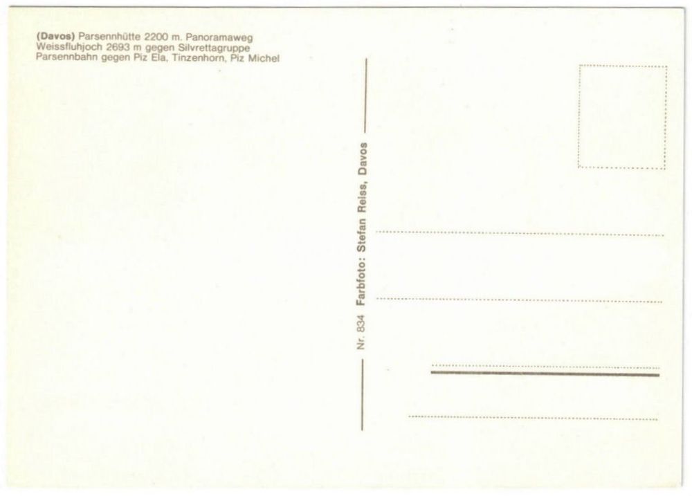Davos - 4 Bild AK Parsenn (Gebraucht) in Binningen für CHF 1 – mit ...