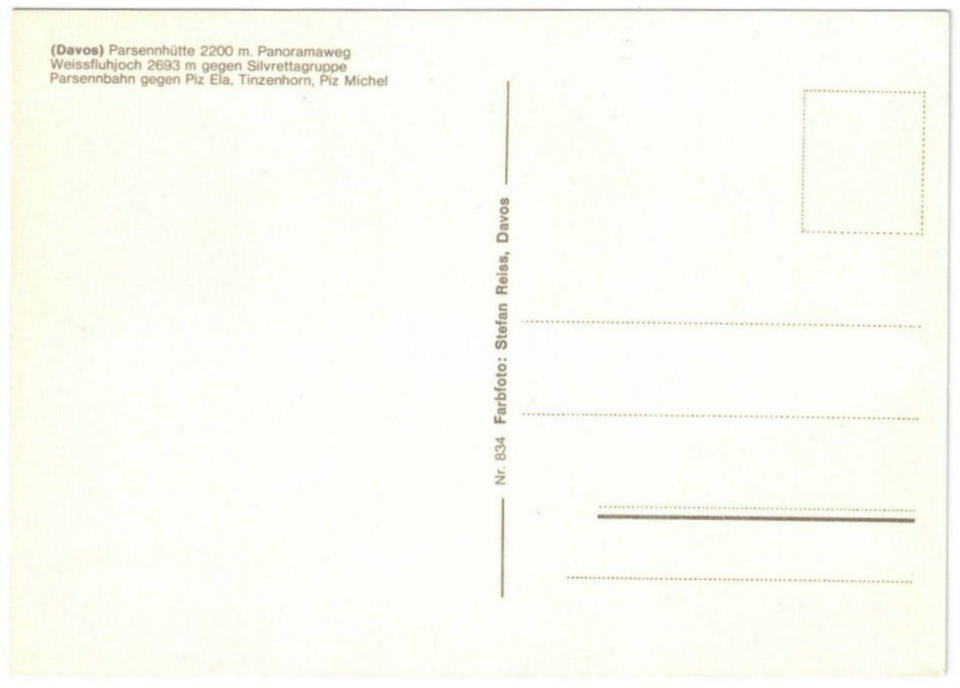 Davos - 4 Bild AK Parsenn (Gebraucht) in Binningen für CHF 1 – mit ...