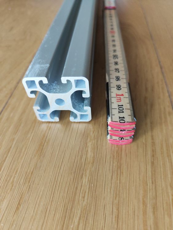 2 Stück "Rs Pro" Strebenprofil 1m / 40x40 / Nutgrösse 8mm | Kaufen auf ...