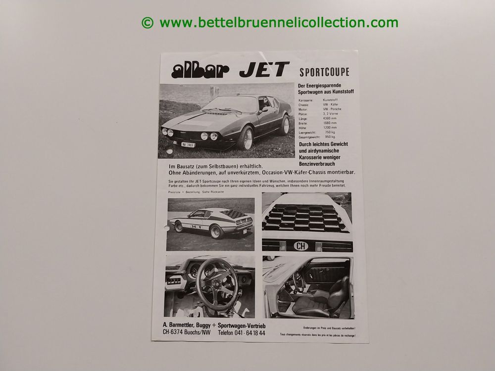 Albar Jet Prospekt deutsch (Gebraucht) in Weingarten-Kalth für CHF 19 ...