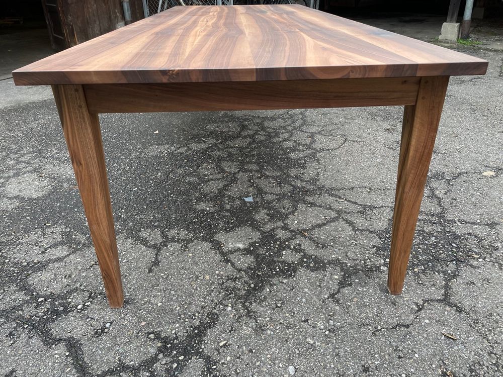 Nussbaum Tisch Biedermeier, natur geölt 280 x 105 cm H 77 cm | Kaufen ...