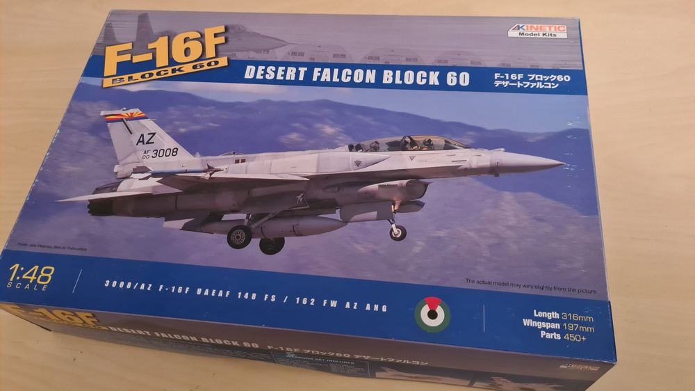 1:48 F-16 F Block 60 Desert Falcon - Kinetic K48008 (Neu (gemäss ...