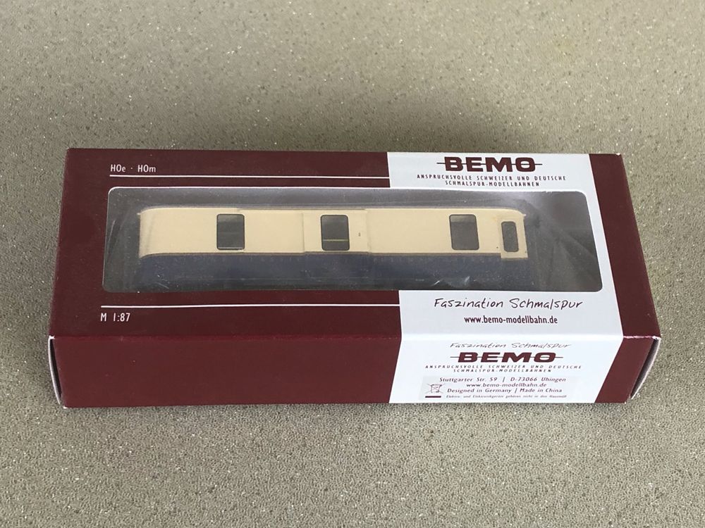 BEMO 3236 121 RhB D 4051 Packwagen ACPE HOm (Neu und originalverpackt ...