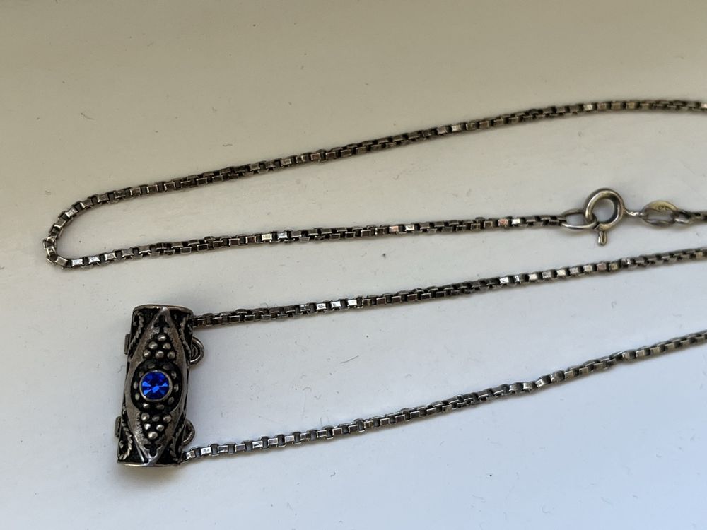 Acien collier en argent 800 vintage avec pendentif b (D'occasion) à ...