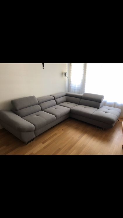 Ecksofa grau mit Stauraum und ausziehbar (Gebraucht) in Mettmenstetten für CHF 351 – nur ...