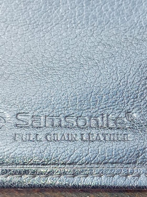 SAMSONITE Real FULL GRAIN LEATHER Black Wallet (Gebraucht) in Bern für ...