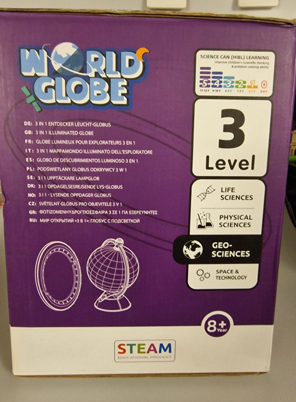 World Globe 3 in 1 Leuchtglobus,neu und originalverpackt (Neu und ...
