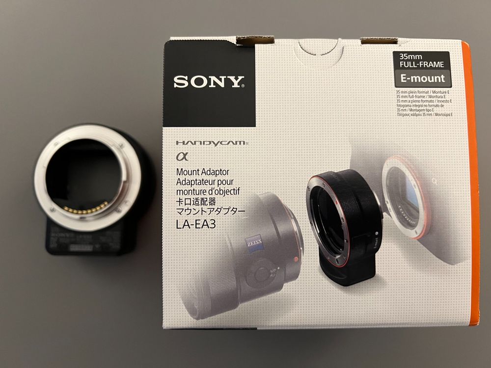 SONY LA-EA3 A>E-Mount Adapter (Gebraucht) in Peseux für CHF 75 – mit ...