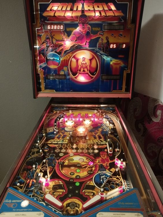 flipperkasten flipper pinball bally gold ball (Gebraucht) in Leibstadt ...