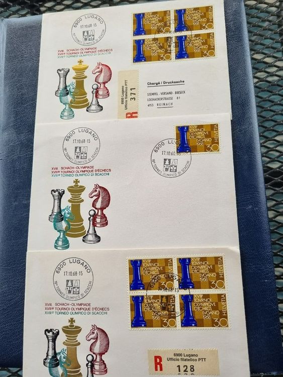 Schachmarke Schweiz FDC (Gebraucht) in Muttenz für CHF 4 – mit Lieferung auf Ricardo kaufen