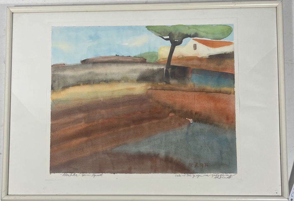 Landschaft Aquarell unleserlich signiert (Gebraucht) in Root für CHF 45 – mit Lieferung auf ...
