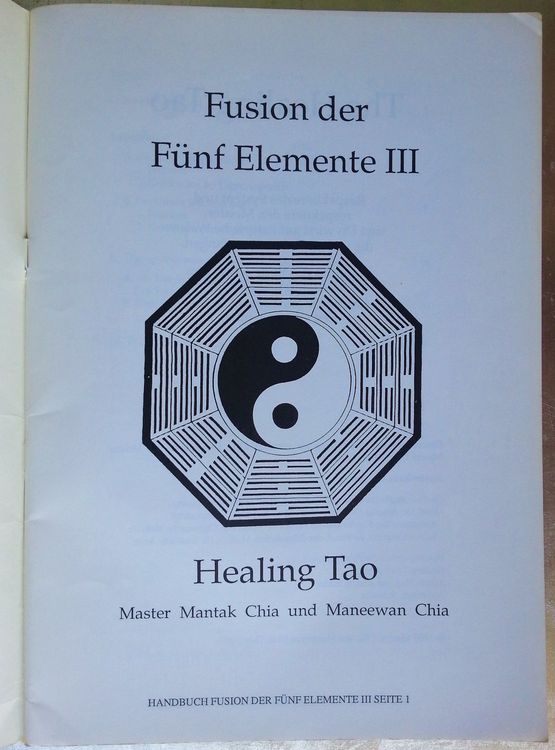 Healing Tao - FUSION DER 5 ELEMENTE III, 1987 | Kaufen auf Ricardo
