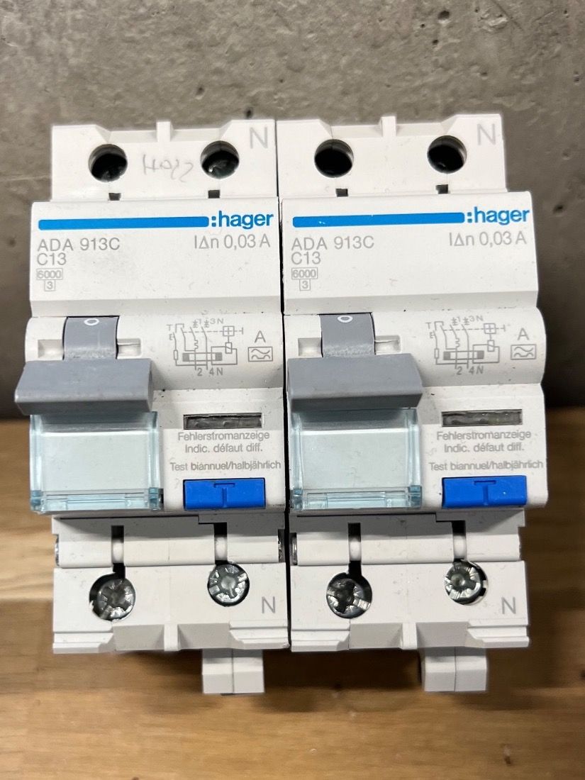 FI/LS-Schalter ADA913C Hager C 13A 30mA (Gebraucht) in Romanshorn für CHF 98 – mit Lieferung auf ...