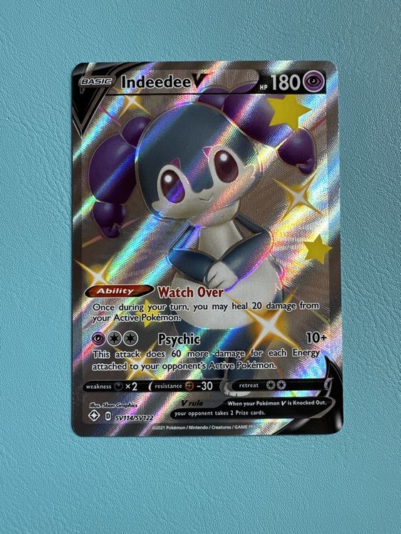 Pokemon Indeedee V Shiny selten Rare Fullart Top Zustand | Kaufen auf ...