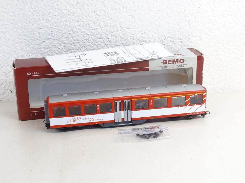 Bemo 3258 253 MGB Personenwagen AB4173, H0m,GS/DC,OVP | Kaufen auf Ricardo