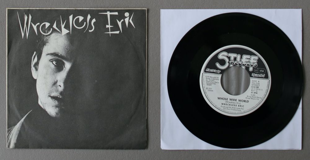 Single, New Wave, Wreckless Eric, Whole Wide World, D 1977 (Gebraucht ...