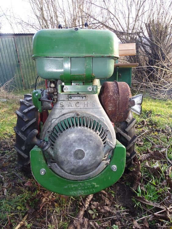 Holder E6 Sachs Einachser Oldtimer mit Anhänger Benzinmotor (Gebraucht ...