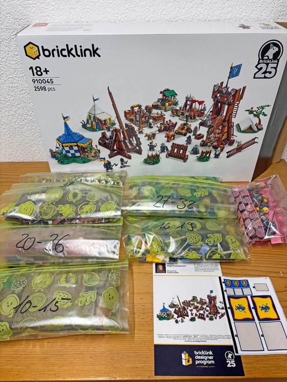 LEGO Bricklink 910045 Belagerungslager (Neu (gemäss Beschreibung)) in ...