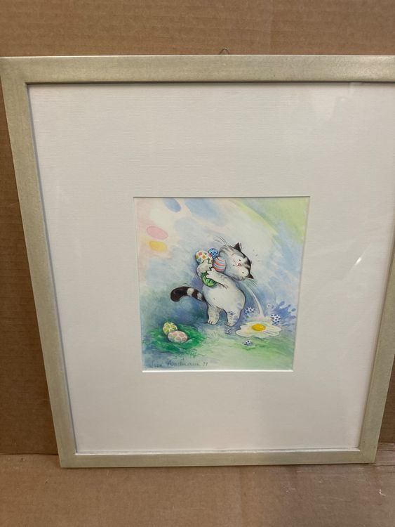 Sven Hartmann Katze mit Ostereiern Unikat | Kaufen auf Ricardo