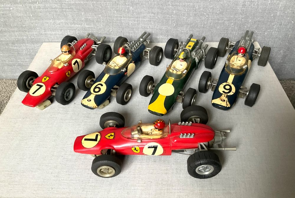 🔴 5 STABO F1 Slot Cars – Ferrari, Lotus, Brabham – 1966 🔴 (D'occasion ...