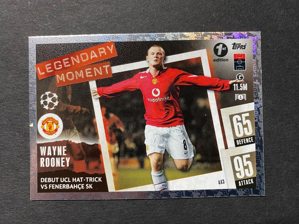 Topps Match Attax 2023/24 Legendary Moment Wayne Rooney (Neu (gemäss ...