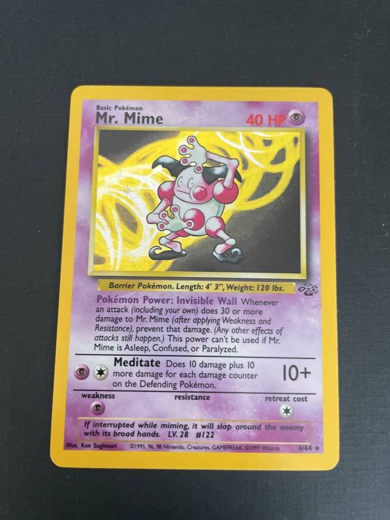 Pokemon Card - Mr. Mime 6/64 Holo Jungle (Gebraucht) in Paradiso für ...
