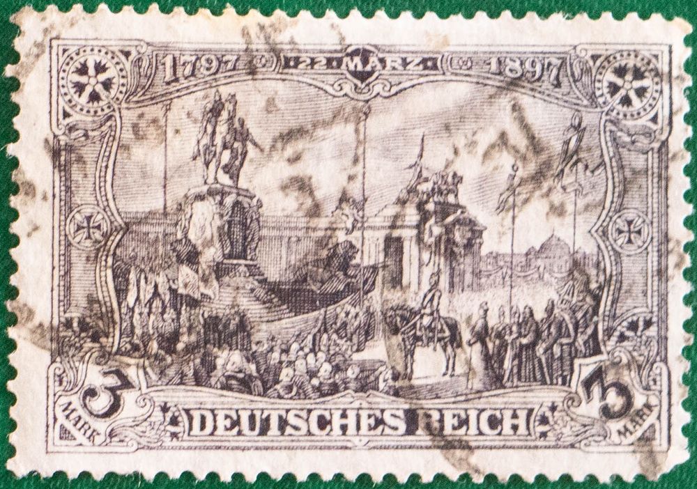 Alte Briefmarke Deutsches Reich 3 Mark (Gebraucht) in Chiasso für CHF 1 ...