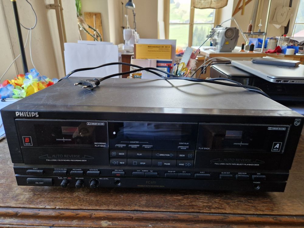 Kassetten / Doppel Tape Deck Philips FC670 (Gebraucht) in Oeschseite für CHF 1 – nur Abholung ...
