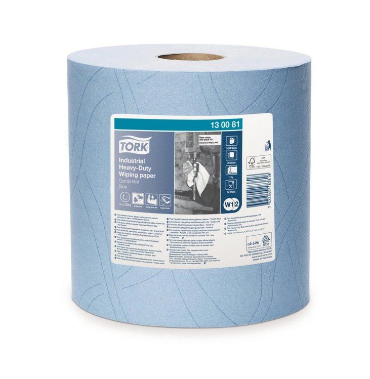 Tork Wischtuch, 350 Tücher, Tissue LxB 340x235mm, blau, Rol (Neu ...