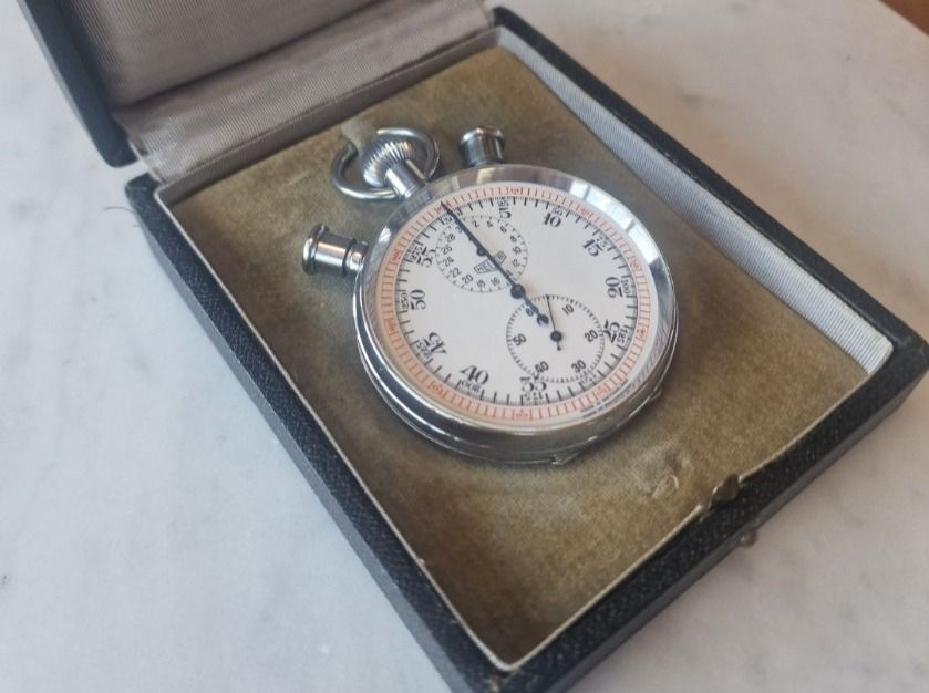 Heuer Rattrapante/Split Second Stoppuhr, Valjoux 57, 60igern | Kaufen ...