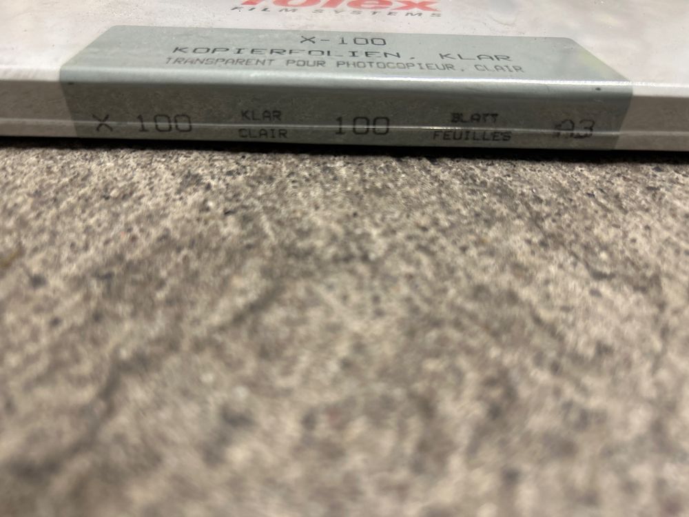 Folex Kopierfolien A3 Blätter X-100 Klar NEU | Kaufen auf Ricardo
