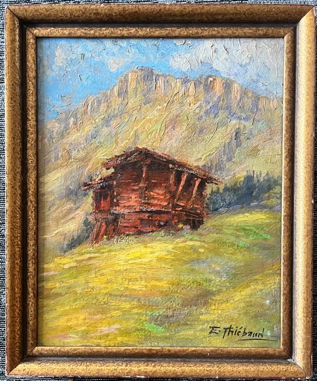 Ediuard Thiebaut (1878-1956) Bauernhaus Ansicht Gemälde (Gebraucht) in Root für CHF 19 – mit ...